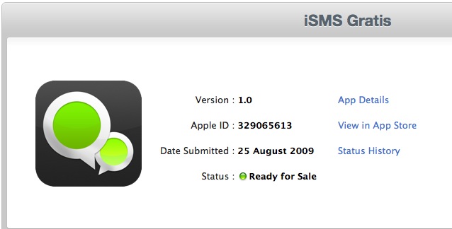 Proyecto8 » Blog Archive » ¡ Por fin ! iSMS para iphone APROBADA